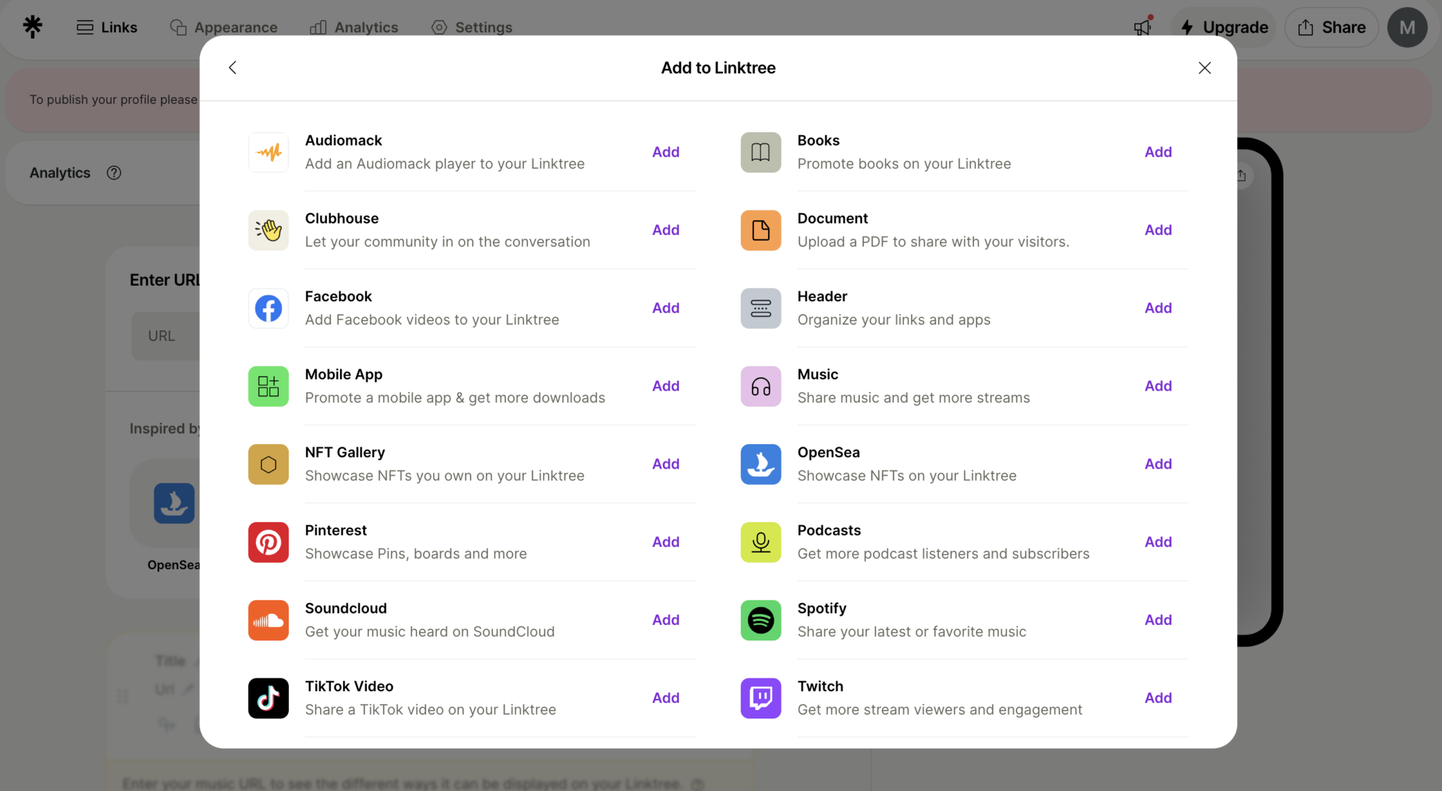 2024 IG、Tiktok 多連結工具比較：Linktree、Portaly、Campsite、Taplink | 傳送門